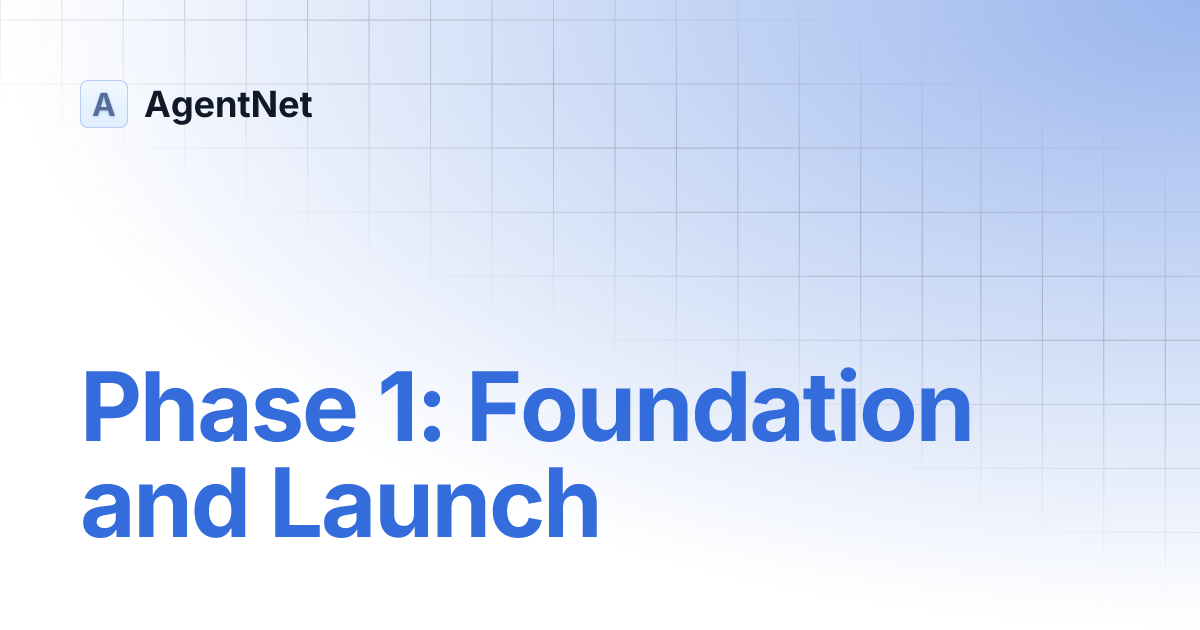 Phase 1: Foundation and Launch | AgentNet